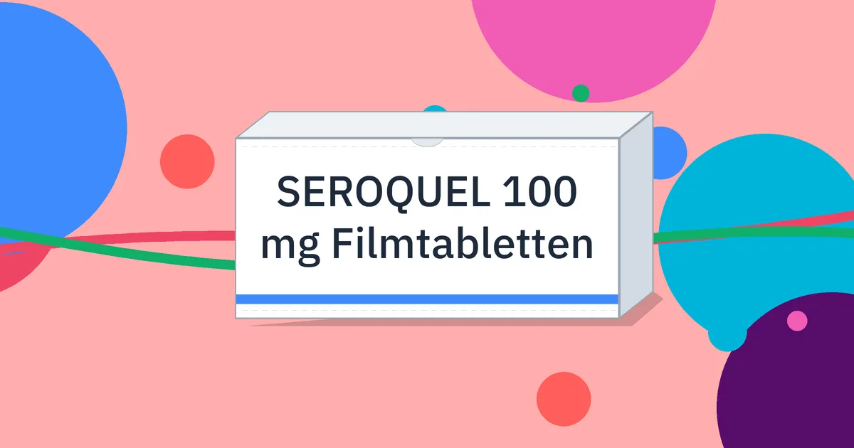 Symbolbild: Packung mit der Aufschrift SEROQUEL 100 mg Filmtabletten (PZN 00948673) – Verfügbarkeit und Bezug in Apotheken in Frankfurt am Main