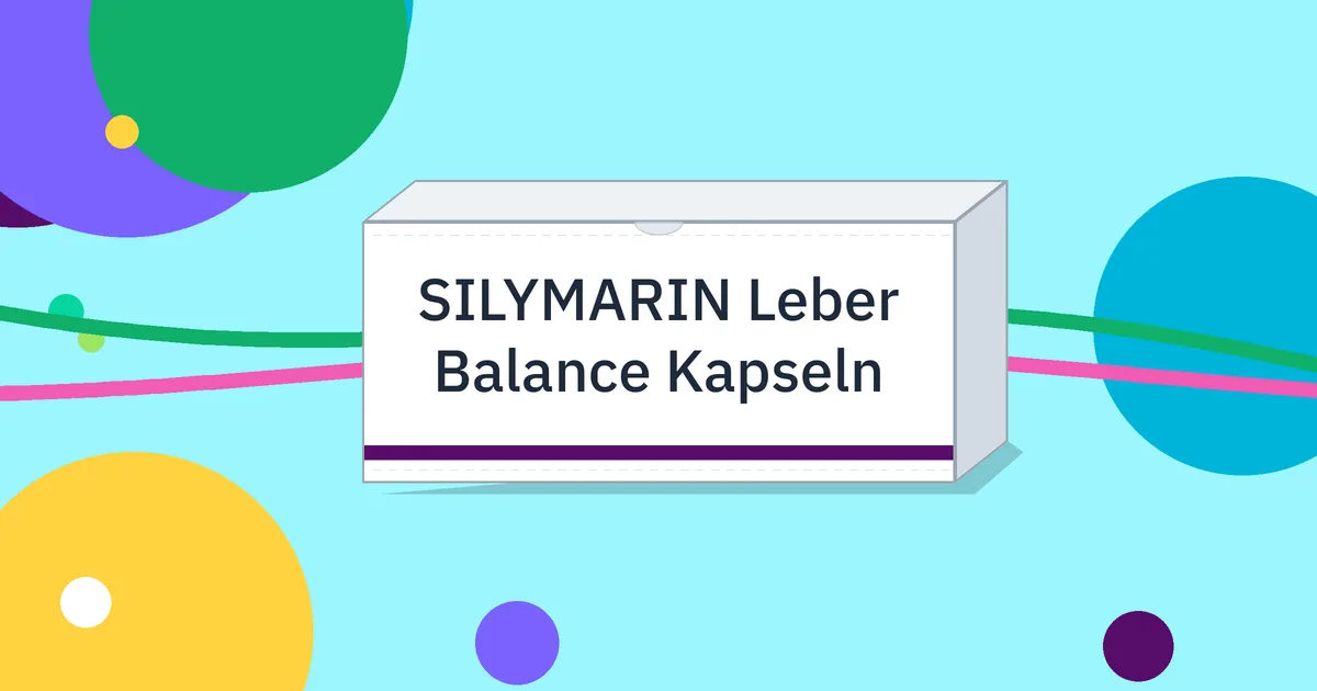 Symbolbild: Packung mit der Aufschrift SILYMARIN Leber Balance Kapseln (PZN 20340040) – Verfügbarkeit und Bezug in Apotheken in Frankfurt am Main
