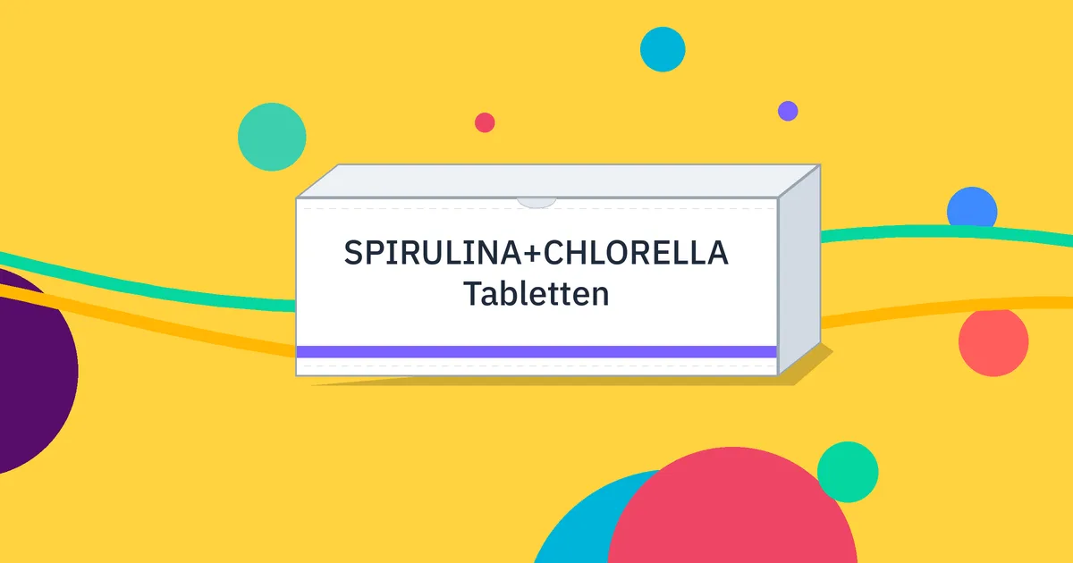 Symbolbild: Packung mit der Aufschrift SPIRULINA+CHLORELLA Tabletten (PZN 02165142) – Verfügbarkeit und Bezug in Apotheken in Frankfurt am Main