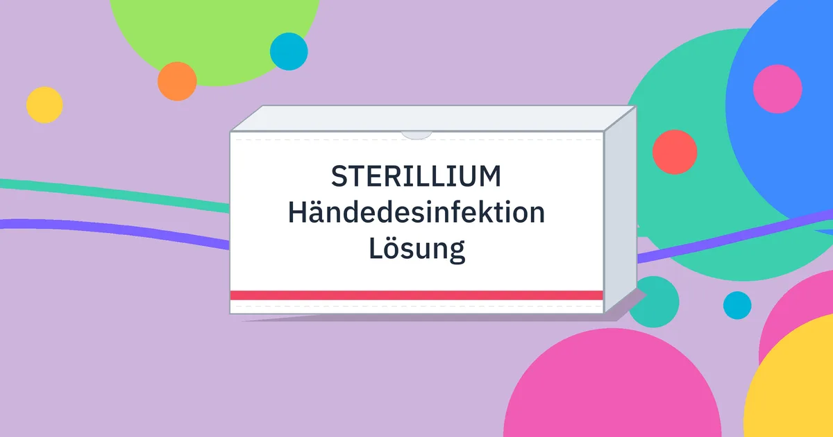 Symbolbild: Packung mit der Aufschrift STERILLIUM Händedesinfektion Lösung (PZN 06127658) – Verfügbarkeit und Bezug in Apotheken in Frankfurt am Main