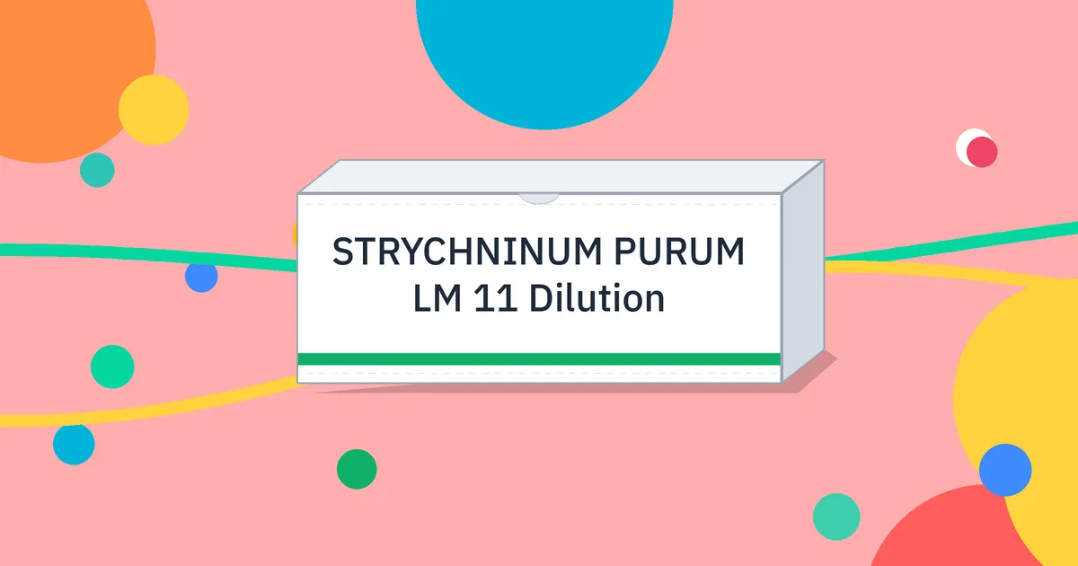 Symbolbild: Packung mit der Aufschrift STRYCHNINUM PURUM LM 11 Dilution (PZN 13207636) – Verfügbarkeit und Bezug in Apotheken in Frankfurt am Main