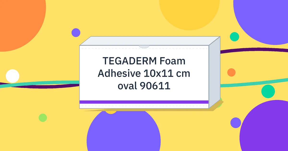 Symbolbild: Packung mit der Aufschrift TEGADERM Foam Adhesive 10x11 cm oval 90611 (PZN 17514789) – Verfügbarkeit und Bezug in Apotheken in Frankfurt am Main