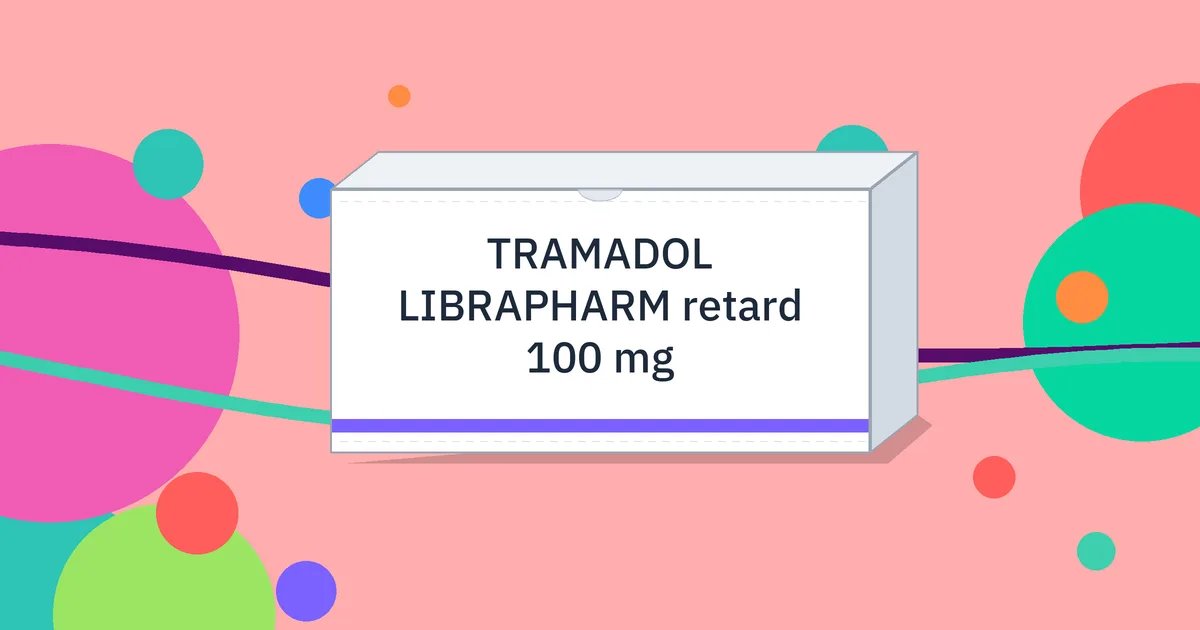 Symbolbild: Packung mit der Aufschrift TRAMADOL LIBRAPHARM retard 100 mg (PZN 06818109) – Verfügbarkeit und Bezug in Apotheken in Frankfurt am Main