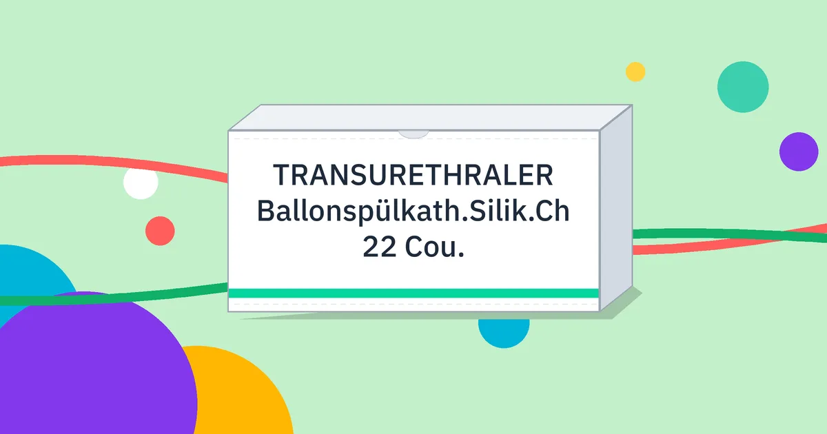 Symbolbild: Packung mit der Aufschrift TRANSURETHRALER Ballonspülkath.Silik.Ch 22 Cou. (PZN 01151416) – Verfügbarkeit und Bezug in Apotheken in Frankfurt am Main