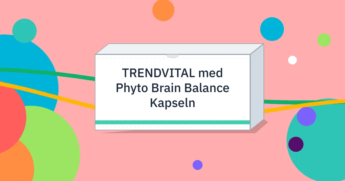 Symbolbild: Packung mit der Aufschrift TRENDVITAL med Phyto Brain Balance Kapseln (PZN 12562967) – Verfügbarkeit und Bezug in Apotheken in Frankfurt am Main