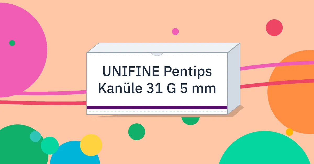 Symbolbild: Packung mit der Aufschrift UNIFINE Pentips Kanüle 31 G 5 mm (PZN 14325131) – Verfügbarkeit und Bezug in Apotheken in Frankfurt am Main