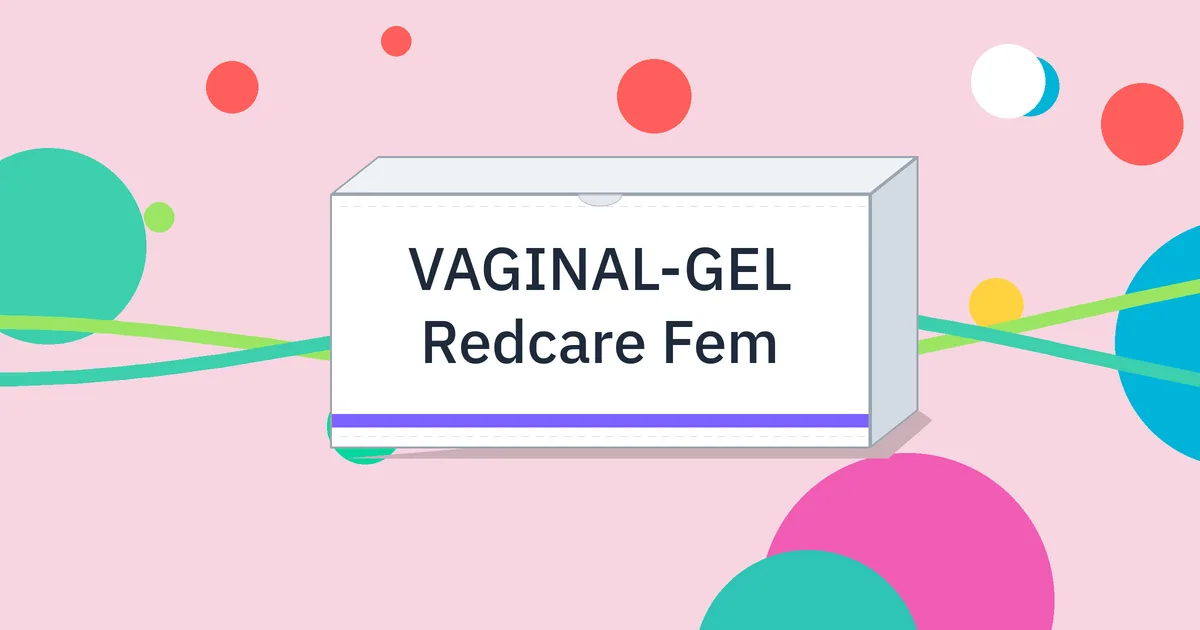 Symbolbild: Packung mit der Aufschrift VAGINAL-GEL Redcare Fem (PZN 18438547) – Verfügbarkeit und Bezug in Apotheken in Frankfurt am Main