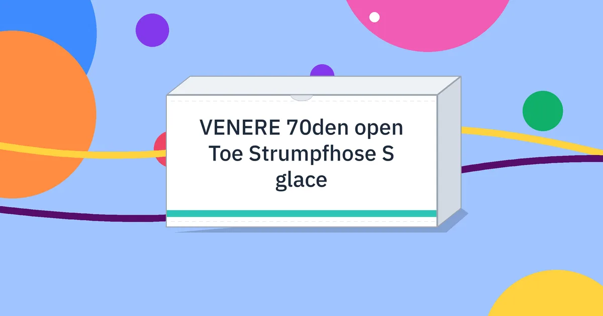 Symbolbild: Packung mit der Aufschrift VENERE 70den open Toe Strumpfhose S glace (PZN 16174363) – Verfügbarkeit und Bezug in Apotheken in Frankfurt am Main