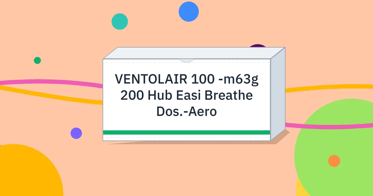 Symbolbild: Packung mit der Aufschrift VENTOLAIR 100 -m63g 200 Hub Easi Breathe Dos.-Aero (PZN 02484321) – Verfügbarkeit und Bezug in Apotheken in Frankfurt am Main