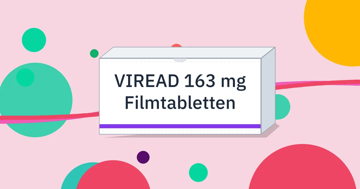 Symbolbild: Packung mit der Aufschrift VIREAD 163 mg Filmtabletten (PZN 04704821) – Verfügbarkeit und Bezug in Apotheken in Frankfurt am Main