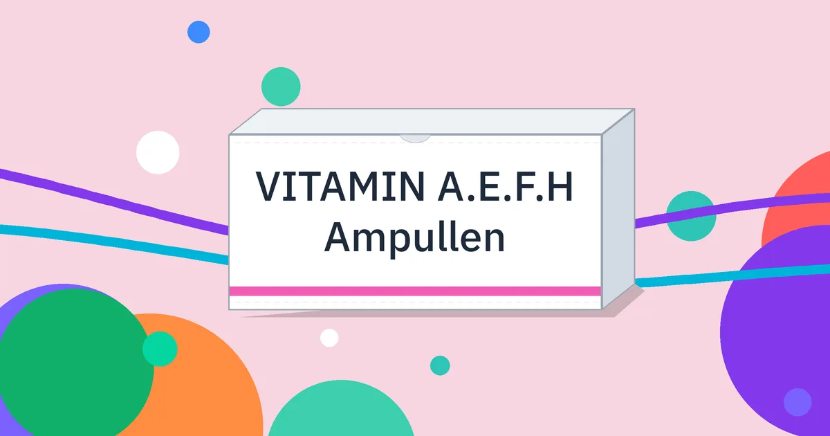 Symbolbild: Packung mit der Aufschrift VITAMIN A.E.F.H Ampullen (PZN 01748344) – Verfügbarkeit und Bezug in Apotheken in Frankfurt am Main