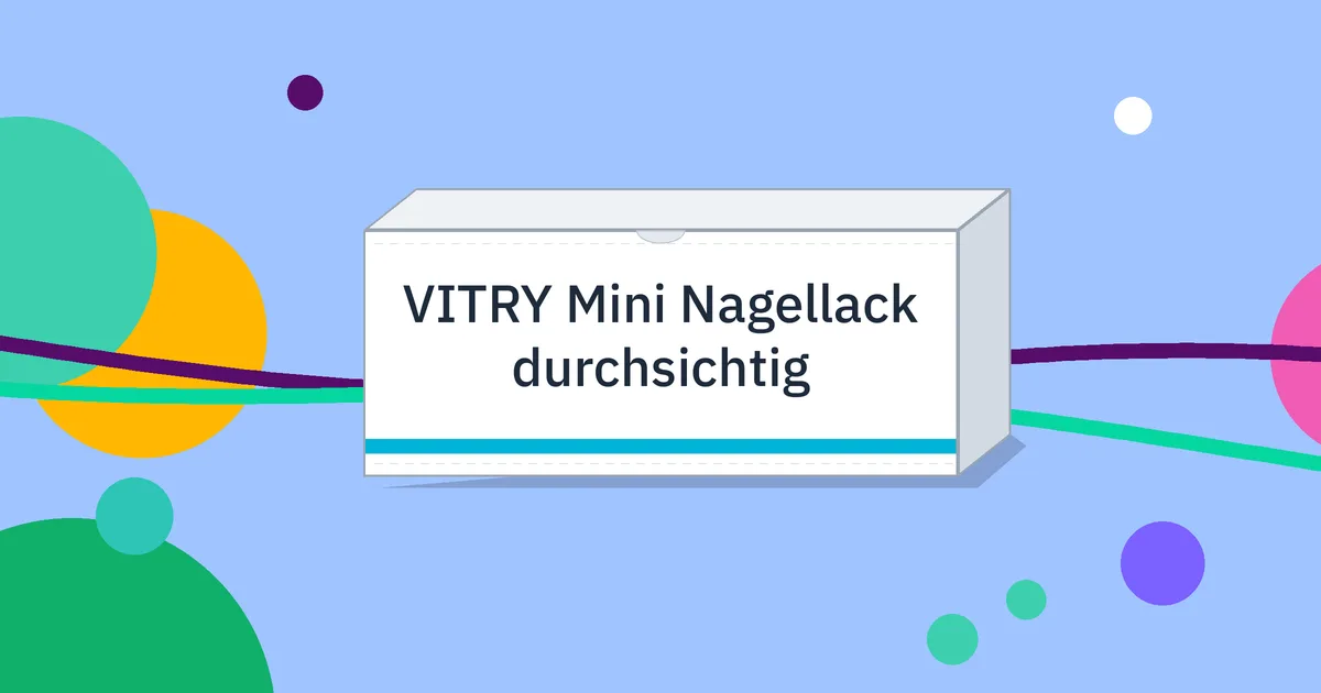 Symbolbild: Packung mit der Aufschrift VITRY Mini Nagellack durchsichtig (PZN 05112583) – Verfügbarkeit und Bezug in Apotheken in Frankfurt am Main