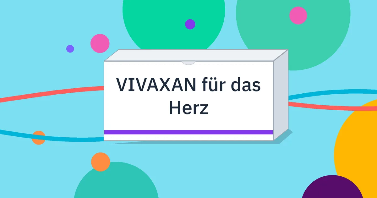 Symbolbild: Packung mit der Aufschrift VIVAXAN für das Herz (PZN 11291199) – Verfügbarkeit und Bezug in Apotheken in Frankfurt am Main