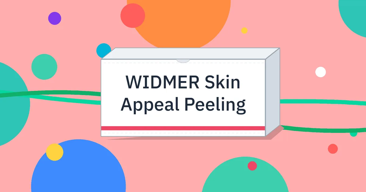 Symbolbild: Packung mit der Aufschrift WIDMER Skin Appeal Peeling (PZN 16934874) – Verfügbarkeit und Bezug in Apotheken in Frankfurt am Main