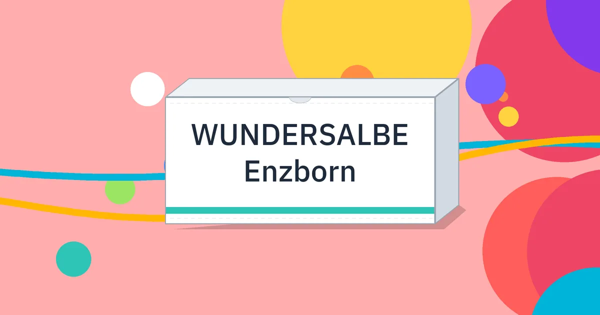 Symbolbild: Packung mit der Aufschrift WUNDERSALBE Enzborn (PZN 14370031) – Verfügbarkeit und Bezug in Apotheken in Frankfurt am Main