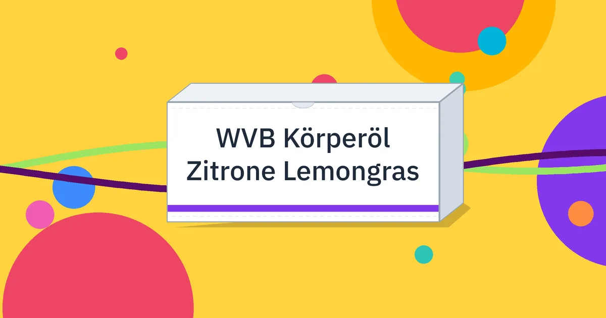 Symbolbild: Packung mit der Aufschrift WVB Körperöl Zitrone Lemongras (PZN 16146102) – Verfügbarkeit und Bezug in Apotheken in Frankfurt am Main