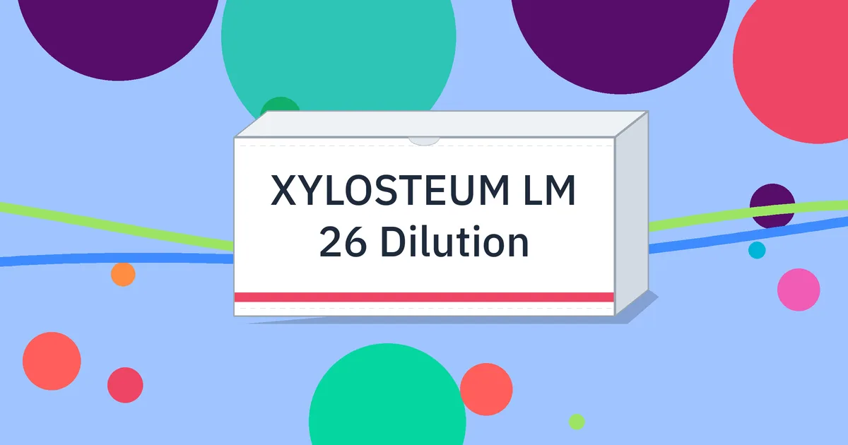 Symbolbild: Packung mit der Aufschrift XYLOSTEUM LM 26 Dilution (PZN 13284499) – Verfügbarkeit und Bezug in Apotheken in Frankfurt am Main