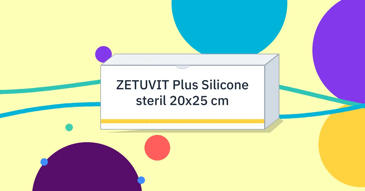 Symbolbild: Packung mit der Aufschrift ZETUVIT Plus Silicone steril 20x25 cm (PZN 18716963) – Verfügbarkeit und Bezug in Apotheken in Frankfurt am Main