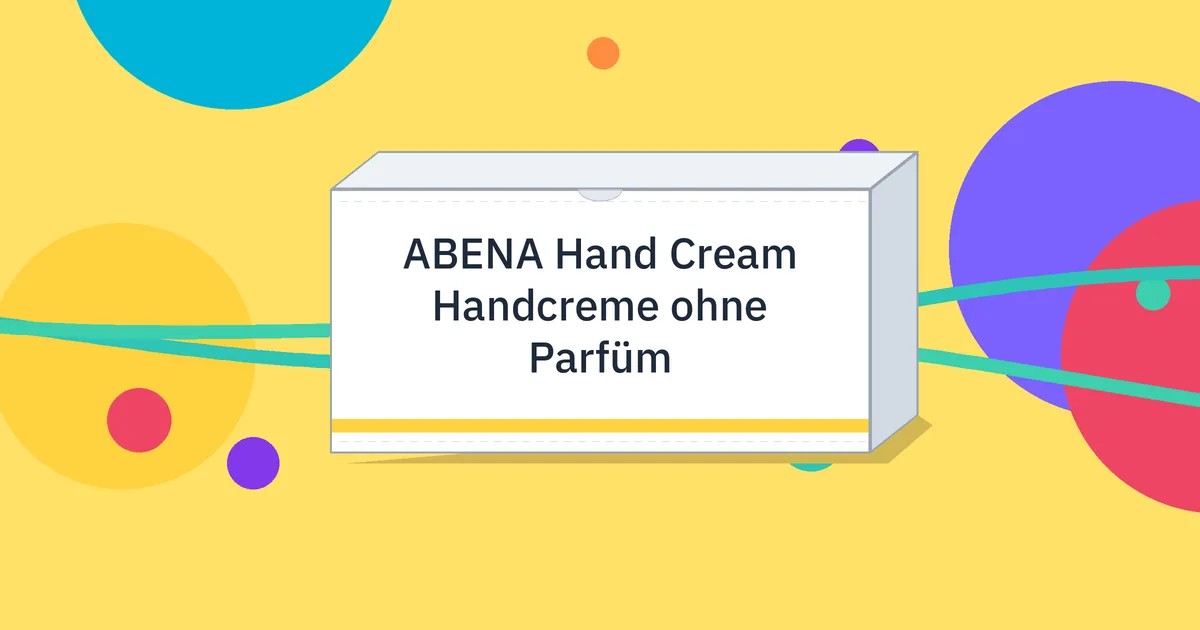 Symbolbild: Packung mit der Aufschrift ABENA Hand Cream Handcreme ohne Parfüm (PZN 18487391) – Verfügbarkeit und Bezug in Apotheken in Frankfurt am Main