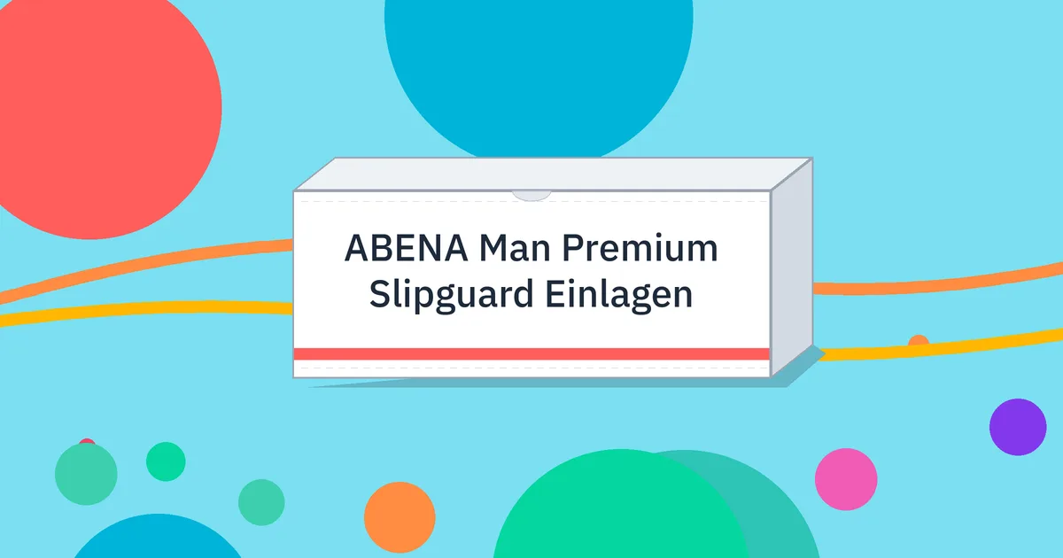 Symbolbild: Packung mit der Aufschrift ABENA Man Premium Slipguard Einlagen (PZN 10218935) – Verfügbarkeit und Bezug in Apotheken in Frankfurt am Main