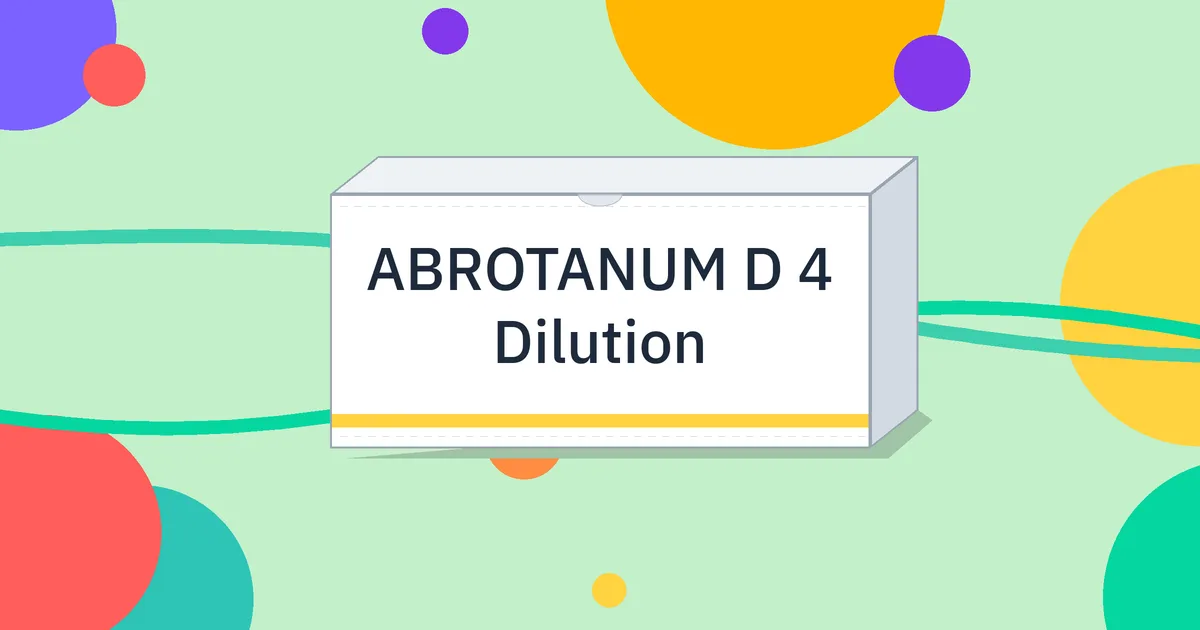 Symbolbild: Packung mit der Aufschrift ABROTANUM D 4 Dilution (PZN 02108718) – Verfügbarkeit und Bezug in Apotheken in Frankfurt am Main