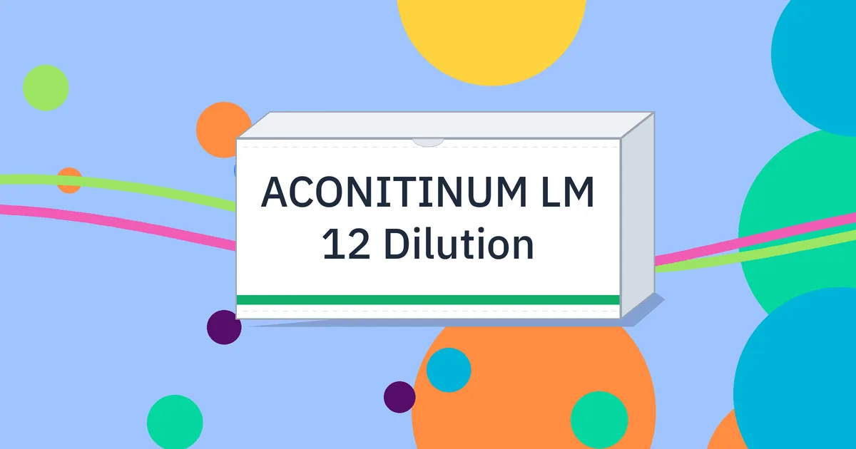 Symbolbild: Packung mit der Aufschrift ACONITINUM LM 12 Dilution (PZN 13289640) – Verfügbarkeit und Bezug in Apotheken in Frankfurt am Main