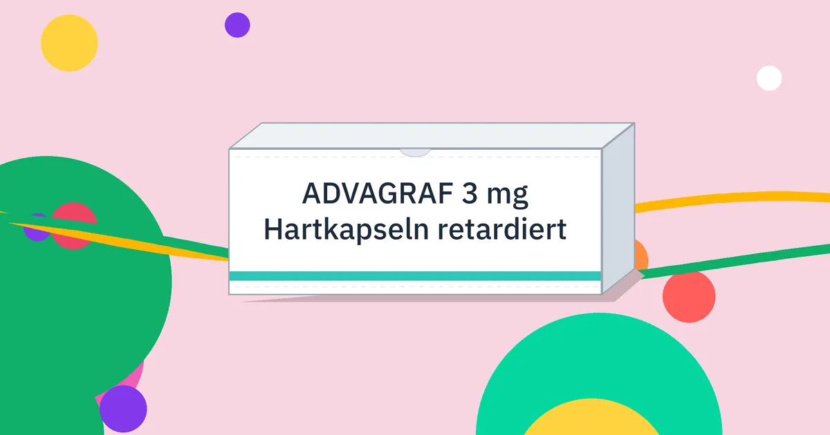 Symbolbild: Packung mit der Aufschrift ADVAGRAF 3 mg Hartkapseln retardiert (PZN 12580801) – Verfügbarkeit und Bezug in Apotheken in Frankfurt am Main