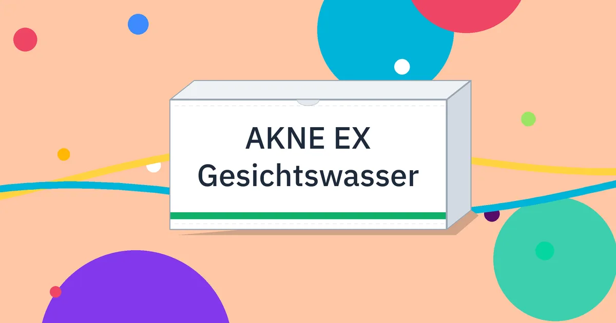Symbolbild: Packung mit der Aufschrift AKNE EX Gesichtswasser (PZN 04226043) – Verfügbarkeit und Bezug in Apotheken in Frankfurt am Main