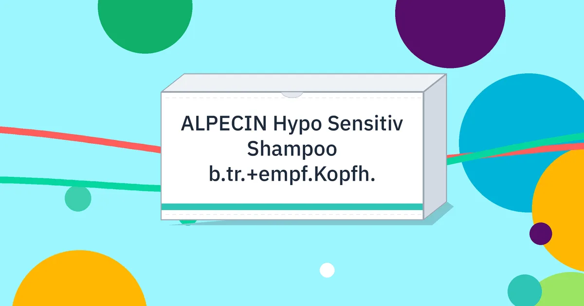 Symbolbild: Packung mit der Aufschrift ALPECIN Hypo Sensitiv Shampoo b.tr.+empf.Kopfh. (PZN 00230390) – Verfügbarkeit und Bezug in Apotheken in Frankfurt am Main