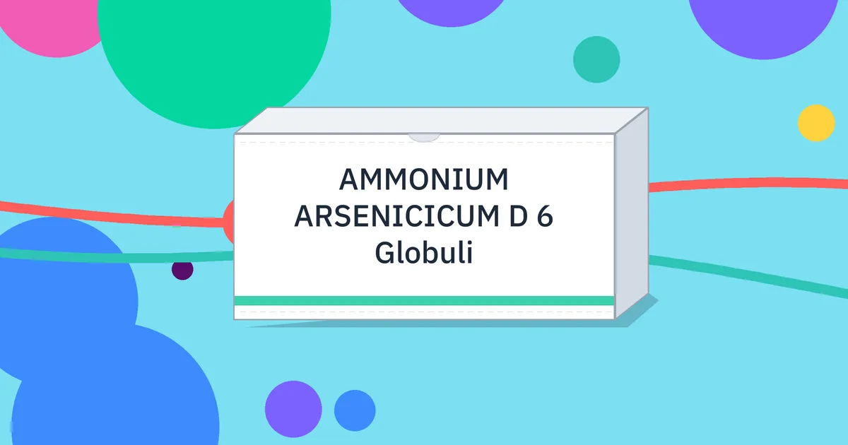 Symbolbild: Packung mit der Aufschrift AMMONIUM ARSENICICUM D 6 Globuli (PZN 16688783) – Verfügbarkeit und Bezug in Apotheken in Frankfurt am Main