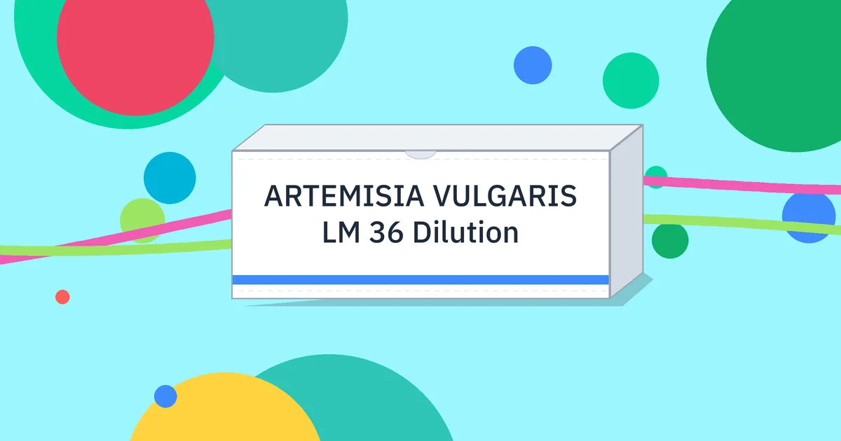 Symbolbild: Packung mit der Aufschrift ARTEMISIA VULGARIS LM 36 Dilution (PZN 12780486) – Verfügbarkeit und Bezug in Apotheken in Frankfurt am Main
