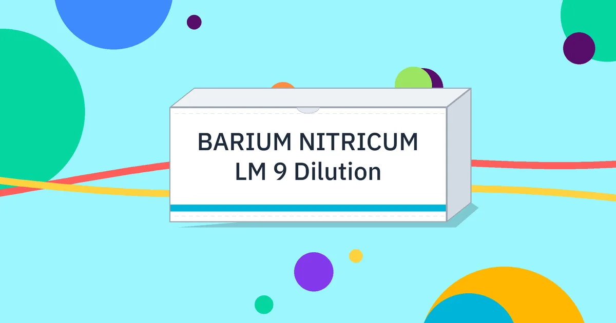 Symbolbild: Packung mit der Aufschrift BARIUM NITRICUM LM 9 Dilution (PZN 13377396) – Verfügbarkeit und Bezug in Apotheken in Frankfurt am Main