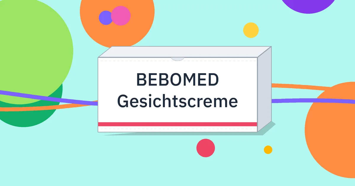 Symbolbild: Packung mit der Aufschrift BEBOMED Gesichtscreme (PZN 18256993) – Verfügbarkeit und Bezug in Apotheken in Frankfurt am Main
