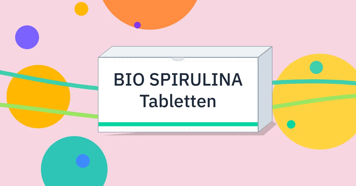 Symbolbild: Packung mit der Aufschrift BIO SPIRULINA Tabletten (PZN 20136457) – Verfügbarkeit und Bezug in Apotheken in Frankfurt am Main