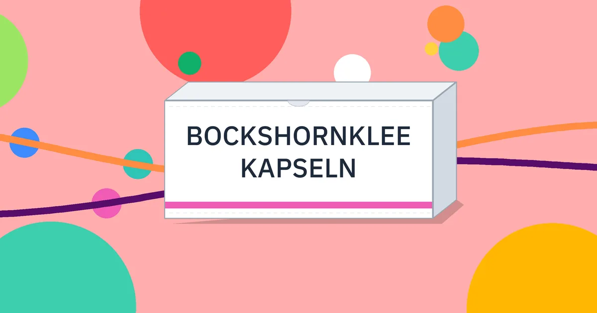 Symbolbild: Packung mit der Aufschrift BOCKSHORNKLEE KAPSELN (PZN 10323537) – Verfügbarkeit und Bezug in Apotheken in Frankfurt am Main