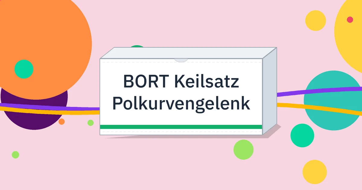 Symbolbild: Packung mit der Aufschrift BORT Keilsatz Polkurvengelenk (PZN 18352691) – Verfügbarkeit und Bezug in Apotheken in Frankfurt am Main