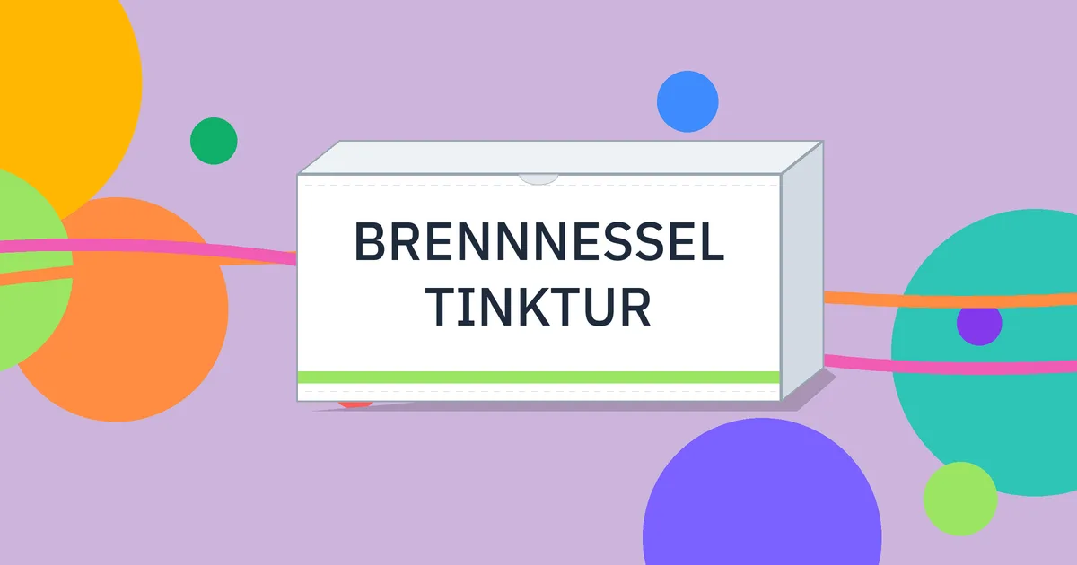 Symbolbild: Packung mit der Aufschrift BRENNNESSEL TINKTUR (PZN 18880119) – Verfügbarkeit und Bezug in Apotheken in Frankfurt am Main