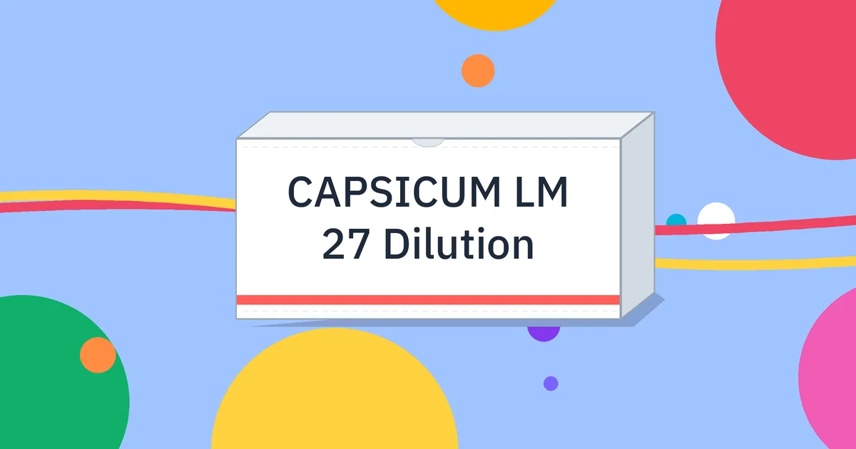 Symbolbild: Packung mit der Aufschrift CAPSICUM LM 27 Dilution (PZN 12808807) – Verfügbarkeit und Bezug in Apotheken in Frankfurt am Main