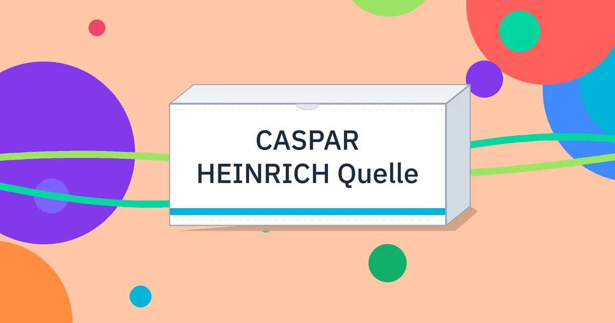 Symbolbild: Packung mit der Aufschrift CASPAR HEINRICH Quelle (PZN 03064816) – Verfügbarkeit und Bezug in Apotheken in Frankfurt am Main