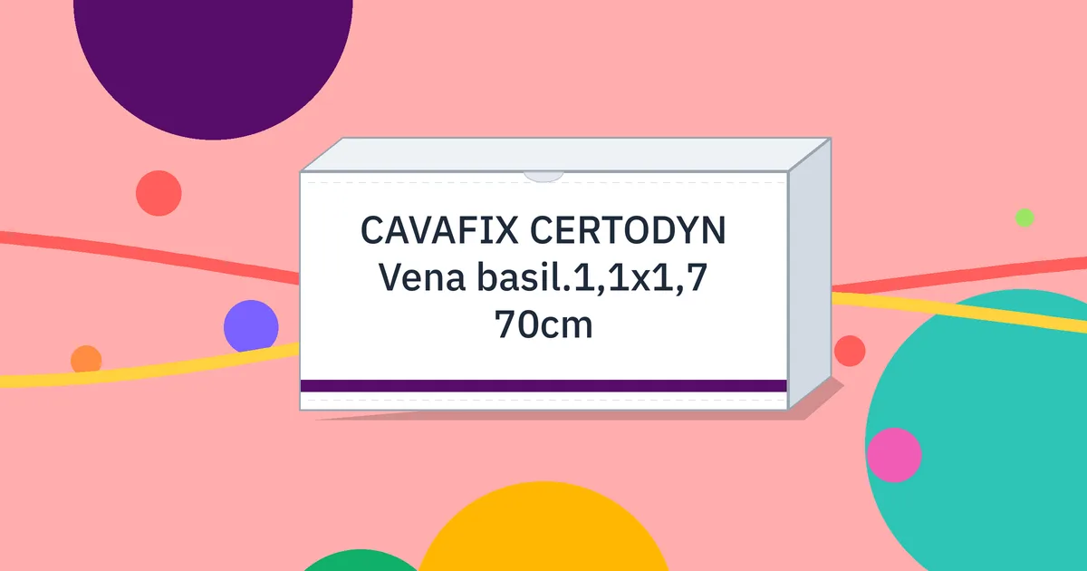 Symbolbild: Packung mit der Aufschrift CAVAFIX CERTODYN Vena basil.1,1x1,7 70cm (PZN 06167008) – Verfügbarkeit und Bezug in Apotheken in Frankfurt am Main