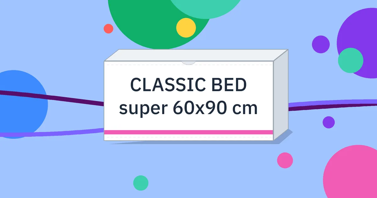 Symbolbild: Packung mit der Aufschrift CLASSIC BED super 60x90 cm (PZN 08835081) – Verfügbarkeit und Bezug in Apotheken in Frankfurt am Main