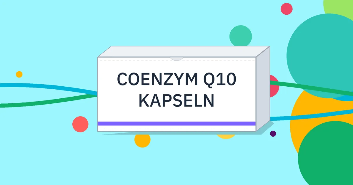 Symbolbild: Packung mit der Aufschrift COENZYM Q10 KAPSELN (PZN 11342382) – Verfügbarkeit und Bezug in Apotheken in Frankfurt am Main