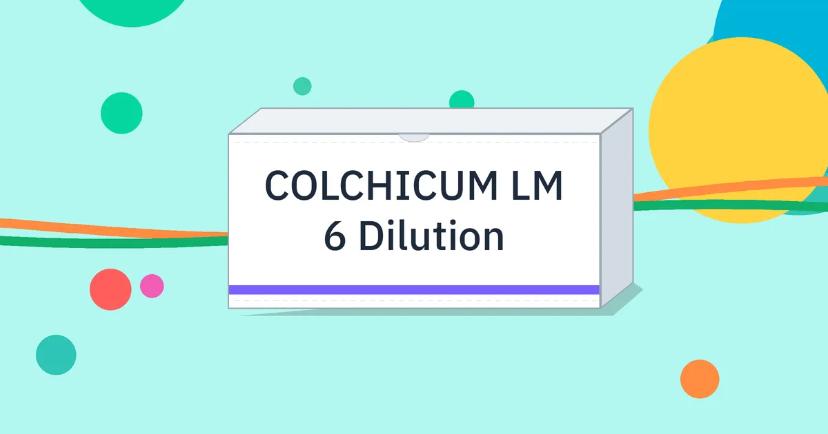 Symbolbild: Packung mit der Aufschrift COLCHICUM LM 6 Dilution (PZN 02601620) – Verfügbarkeit und Bezug in Apotheken in Frankfurt am Main