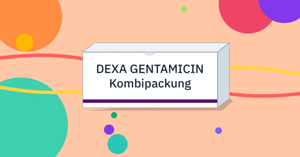 Symbolbild: Packung mit der Aufschrift DEXA GENTAMICIN Kombipackung (PZN 03083268) – Verfügbarkeit und Bezug in Apotheken in Frankfurt am Main