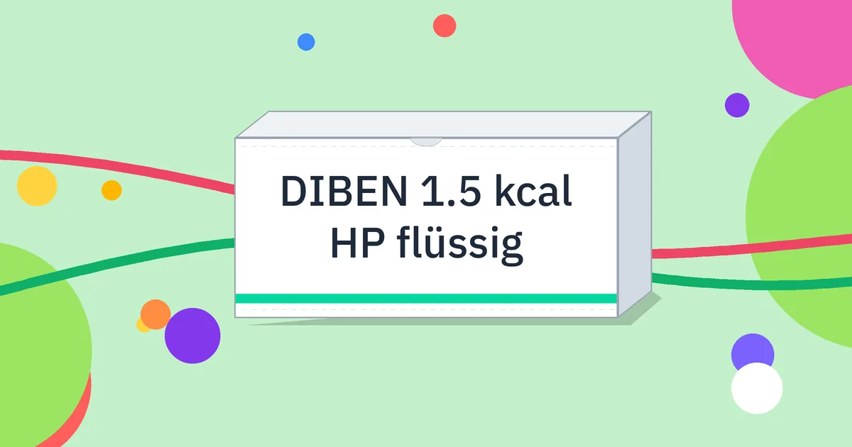 Symbolbild: Packung mit der Aufschrift DIBEN 1.5 kcal HP flüssig (PZN 10532011) – Verfügbarkeit und Bezug in Apotheken in Frankfurt am Main