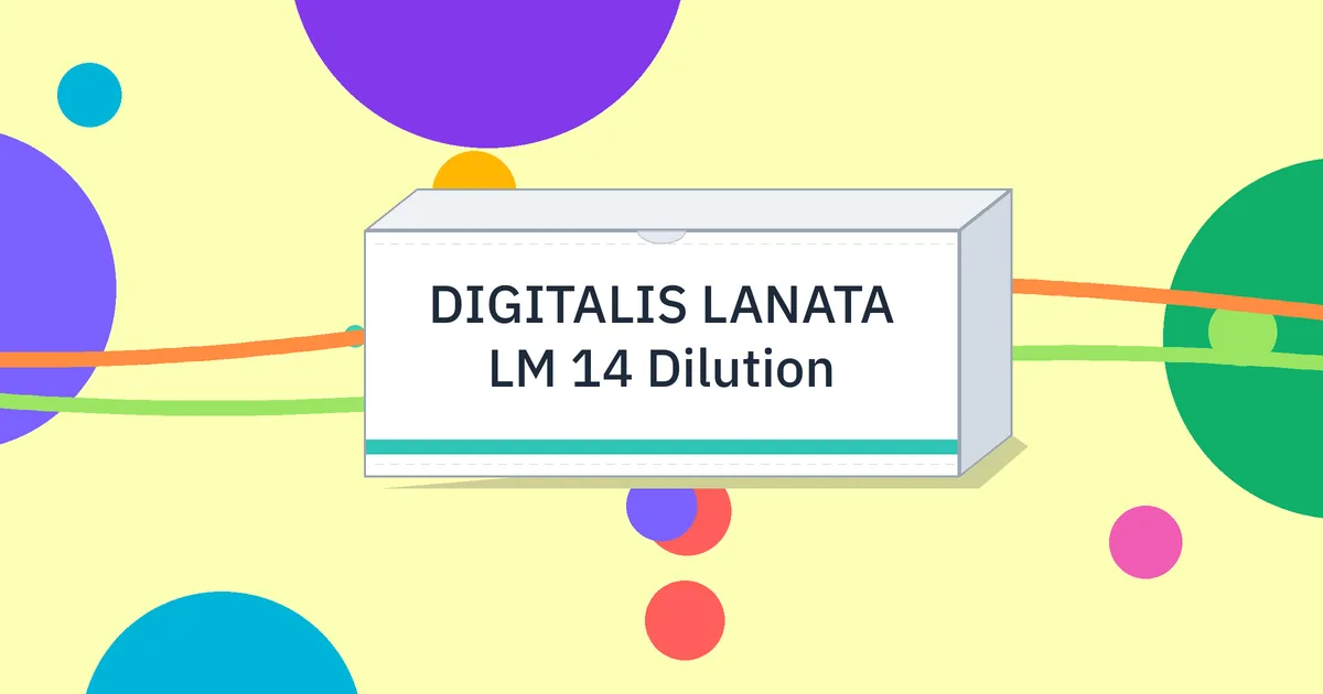 Symbolbild: Packung mit der Aufschrift DIGITALIS LANATA LM 14 Dilution (PZN 12841785) – Verfügbarkeit und Bezug in Apotheken in Frankfurt am Main