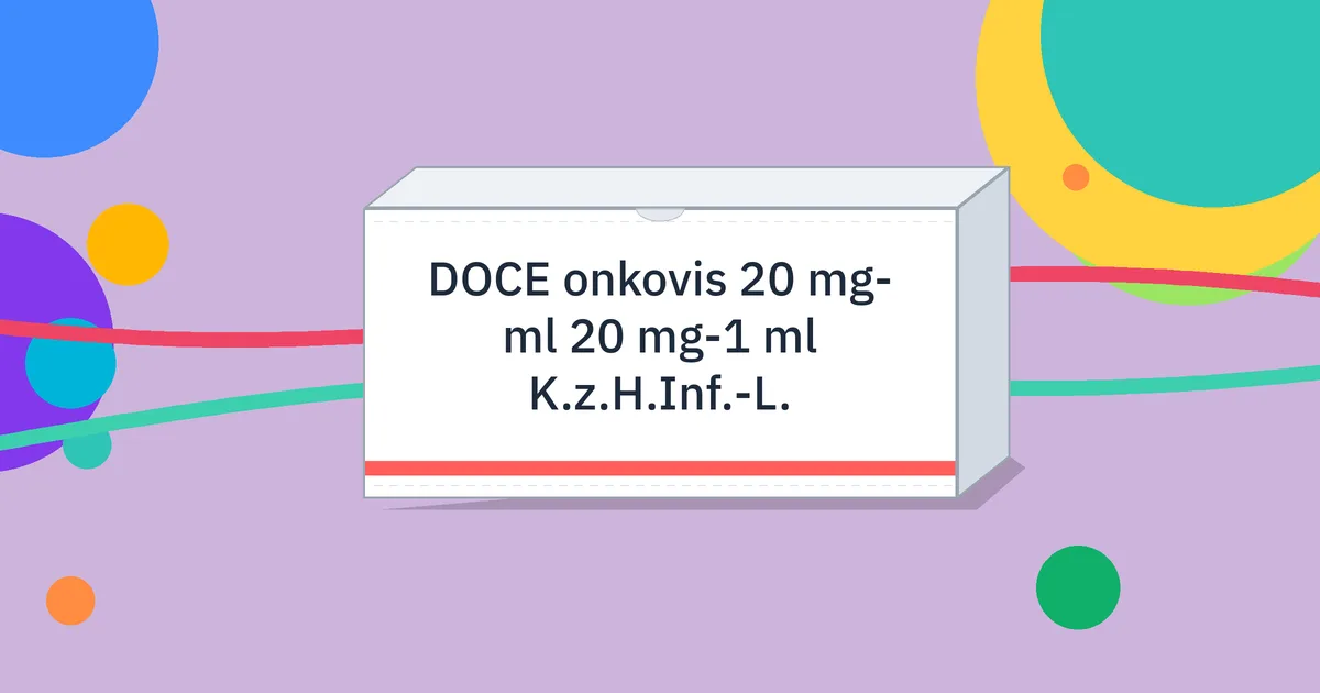 Symbolbild: Packung mit der Aufschrift DOCE onkovis 20 mg-ml 20 mg-1 ml K.z.H.Inf.-L. (PZN 08439540) – Verfügbarkeit und Bezug in Apotheken in Frankfurt am Main