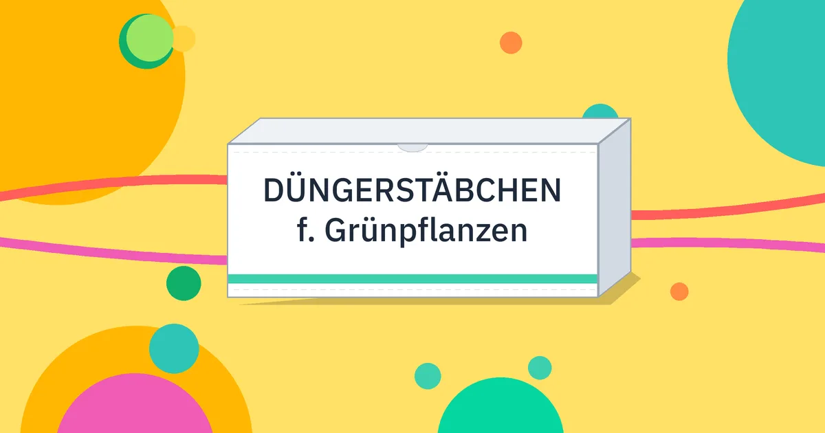 Symbolbild: Packung mit der Aufschrift DÜNGERSTÄBCHEN f. Grünpflanzen (PZN 01618831) – Verfügbarkeit und Bezug in Apotheken in Frankfurt am Main