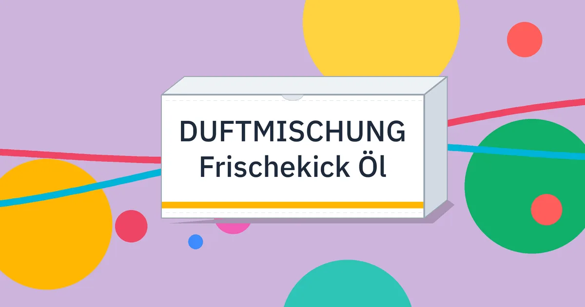Symbolbild: Packung mit der Aufschrift DUFTMISCHUNG Frischekick Öl (PZN 17169453) – Verfügbarkeit und Bezug in Apotheken in Frankfurt am Main