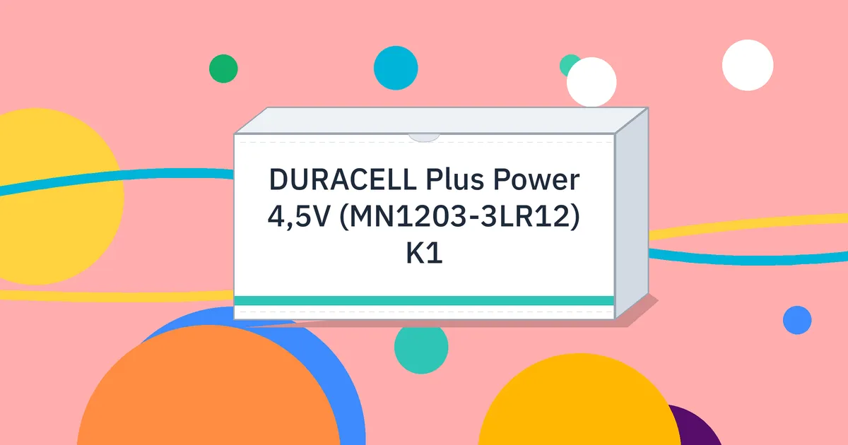 Symbolbild: Packung mit der Aufschrift DURACELL Plus Power 4,5V (MN1203-3LR12) K1 (PZN 09507634) – Verfügbarkeit und Bezug in Apotheken in Frankfurt am Main